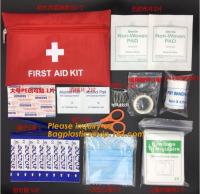 China Disposable medical first aid 100% cotton plaster gauze bandages,First Aid Kits Pack Emergency Treatment Hiking, Backpack for sale