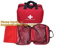 China Red pu leather waterproof mini eva first aid kit case,first aid box plastic case carrying case,Medical Multi-functional for sale