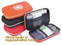 China Red pu leather waterproof mini eva first aid kit case,first aid box plastic case carrying case,Medical Multi-functional for sale