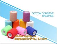 China Cohesive Flexible Bandage Cotton Cohesive Bandage sports tape Mixed Color Self Adhesive elastic bandage bagplastics pac for sale