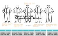 China Polypropylene Coverall, Disposable, Elastic Cuff, White, Xlarge,SMS Coverall with Hood, Disposable, Elastic Cuff, X-Larg for sale