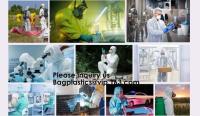 China Boot, Hood, Elastic Cuffs, Ankles, Waist. Heavy-Duty Protective Coveralls. Unisex Disposable Workwear for cleaning servi for sale