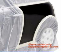 China Plastic drop sheet/cloth(fastmask masking film),Disposable car cover,5 in 1 auto clean kits(Disposable seat cover, steer for sale