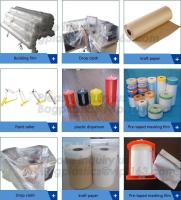 China drop cloth for painttable 4m*12.5m,high or low density clothpainters pe plastic drop cloth,polyethylene drop sheet, PACK for sale
