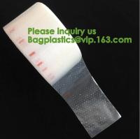 China Mircoperforated auto bags, microperforation preopened bags,Pre-opened PE plastic auto bags in roll,pre-opened auto bag o for sale