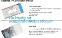 China Security Bank Bags with Barcode /QR Code, Safety Plastic Bank Deposit Tamper Proof Cash Security Bags Manufactory, pac for sale