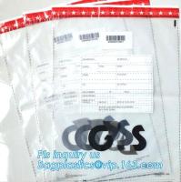 China Bank Security Cash Bags/Coin Deposit Bags, Adhesive Seal Tamper Proof Customized Safety Cash Deposit Package Plastic Ban for sale