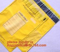 China Document safe tamper proof bank deposit bag, Steb Plastic Money Pe Bank Deposit Coin Security Pouch Bags With Seal For C for sale