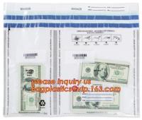 China Steb Plastic Money Pe Bank Deposit Coin Security Pouch Bags With Seal For Cash Banking, Security tempered evident bank c for sale