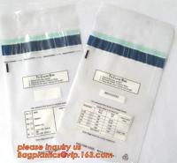 China Biodegradable Tamper Evident Proof bag Self Seal Airport Bank Security Plastic Money Bag, Biodegradable Tamper Proof Cus for sale