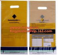 China custom logo tamper tear proof plastic bank money envelopes mailing bag, Security Bag/Printed Plastic Security Bags For M for sale