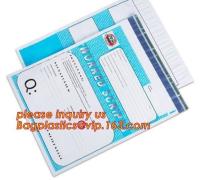 China Bank Cash Bag Polyester Bags with Adhesive Tape, coins Zip lockk bags reclosable deposit bank bags, tamper proof sealing b for sale