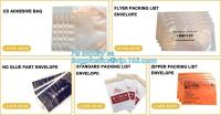 China adhesive printed Fedex packing list envelope for documents, postal self adhesive packing list enclosed plastic envelopes for sale
