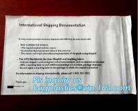 China Self-Seal Security Document Packing List, UPS TNT express invoice packing list envelope, enclosed envelope/ waybill bag for sale
