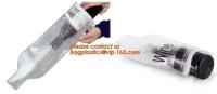 China Zip sealed liquor bubble bags bottle protector Travelling liquor bubble sleeves air wine bubble bags Zipped bottom plast for sale