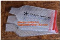 China Leakproof PVC wine Protector bag Anti-Shock Reusable Plastic PVC Inflatable Bubble Liner Protective Pac Red Wine Bags Pr for sale