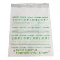 China Cheap factory direct biodegradable courier bags with EN13432 BPI OK compost home ASTM D6400 certificates BAGPLASTICS PAC for sale