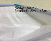 China Laundry Bags Hospitality Plastic Bags Drawstring Closure Write-On Indicator Strips. Clear Hotel Biodegradable Bags With for sale