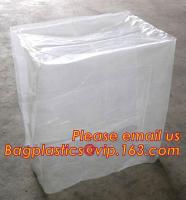 China Plastic reusable thermal pallet cover, Heavy Duty Waterproof Pallet Cover Tarp, LLDPE Elastic Pallet Packaging Bag Cover for sale