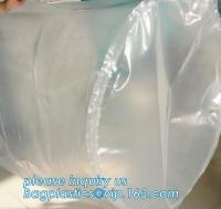 China bottom unloading PE liner bag, round bottom bucket liner, plastic pail liner, circle round bottom liner for liquid and p for sale
