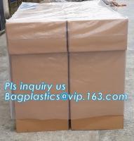 China Plastic Pallet Cover Suppliers Printable Polyethylene Pallet Cover Bags, easy cleaning waterproof pallet cover, BAGPLAST for sale