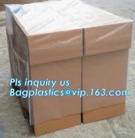 China Plastic Pallet Cover Suppliers Printable Polyethylene Pallet Cover Bags, easy cleaning waterproof pallet cover, BAGPLAST for sale