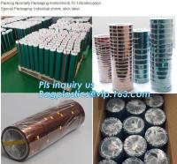 China Green PET High Temperature Silicone Adhesive polyester Tape,Green PET Masking Tape Especially on Liner and Discs bagease for sale