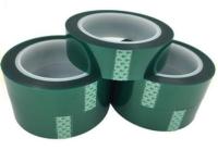 China Green Polyester Silicone Adhesive Electroplating Tape Heat Resistant PET Powder Coating Tape Green Masking Tape bagplast for sale