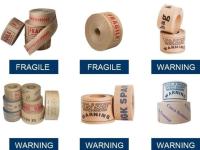 China Kraft Paper Gummed Tape Kraft Paper For Heavy Packing,150um x 30mm x 150M Brown kraft paper strip tape with PE coated for sale