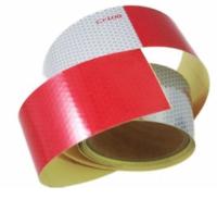 China 3M Red&White Reflective tapes/sheeting/marks for vehicle,Aluminized avery CE mark conspicuity metalized reflective tape for sale