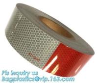 China 3M Red&White Reflective tapes/sheeting/marks for vehicle,Aluminized avery CE mark conspicuity metalized reflective tape for sale