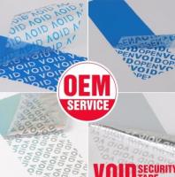 China Environmental Destructive Warranty Void Tamper Evident label stickers non transfer VOID OPEN label no residue sticker for sale
