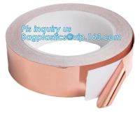 China Conductive copper foil tape 25m 50m for EMI shielding welding, electrical maintenance conductive copper foil tape bageas for sale