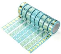 China High Quality Printable Customize Patterns Acrylic Decorative Waterproof Adhesive Washi Tape In small Roll BAGEASE BAGPLA for sale