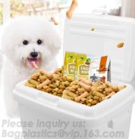 China Pet Foods Storage Containers Bowls with Spoons Cat's Dog's Kitty's Puppy's Feeders Accessories Canisters Set, bagease for sale