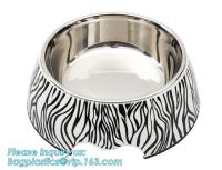 China Dual-Purposed Dog Water Food Feeder Plastic Double Pet Bowls, Collapsible dog bowl plastic feeder pet cat food foldable for sale