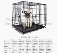 China customized portable stainless steel aluminum metal folding big dog cage, dog kennels cages large outdoor durable dog hou for sale
