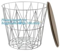 China Commercial use stylish marble top metal wire square coffee table, Steel wire coffee table, high end solid wood table top for sale