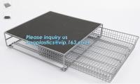 China Coffee pod storage drawer, customized iron metal mesh coffee pod storage organizer 36 k cup drawer, Kitchen King Coffee for sale