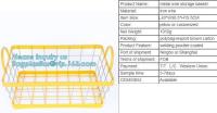 China Home Storage Used Round Shaped Metal Mesh Wire Kitchen Basket, Kitchen metal gold wire rectangular vegetable fruit stack for sale
