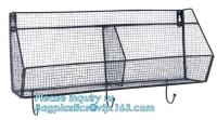 China Different shapes metal wire mesh file baskets office supply baskets wholesale, magazine office document file holder shel for sale