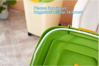 China Promotion Plastic airtight lid Pet Food Storage Container, 40L /15KG Large Rectangle Shape Plastic PET Dog Food Containe for sale