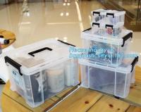 China household items 8 compartment clear plastic container storage box, household kids toy clear plastic clothes storage box for sale