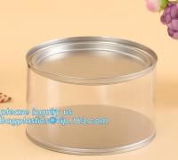 China 100ml pet clear plastic can,fruit candy tin container jars with aluminum lid,1 gallon clear paint can size bagease pack for sale