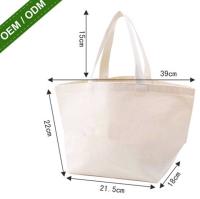China Eco-friendly promotion Fashion cheap cotton canvas tote bag canvas bag, wholesale custom logo printed cotton canvas for sale