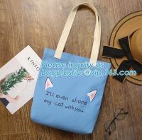 China Custom Printed Organic shopping small tote drawstring cotton canvas bag,Eco-friendly printed grocery canvas shopping bag for sale