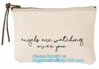China Professional Cosmetic Bag Canvas Zipper Pouch Wholesale, Private Label Makeup Bag, Canvas Bag with Zipper bagplastics for sale