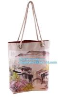 China Handmade Canvas Tote Bag ,Leather Handle Canvas Bag,Heavy Canvas Tote Bag,Eco Friendly Shopping Bag Fashion Cheap Cotton for sale