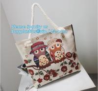 China 100% recycled organic cotton canvas calico drawstring bag with printing,custom print canvas cloth tote bags with printed for sale