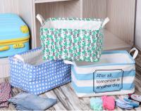 China Custom Mini Folding Collapsible Storage Canvas Laundry Basket,Baby toy storage canvas folding storage basket, bagease for sale